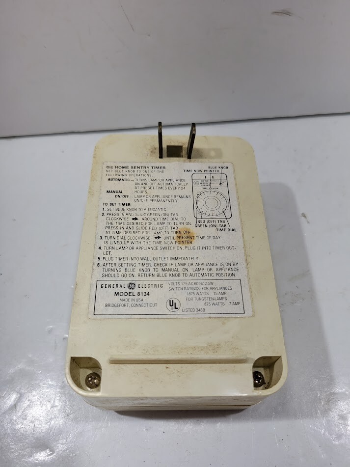 HOME SENTRY TIMER GE GENERAL ELECTRIC UNTESTED | eBay