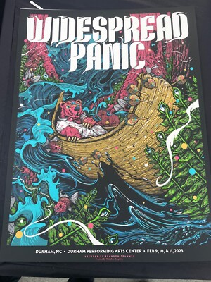 Brandon Trammel Widespread Panic DPAC 2023 Show Poster - Pristine ...