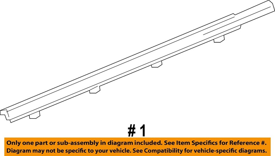 2016-2020 TAHOE DRIVER FRONT DOOR BELT MOLDING WINDOW SWEEP NEW GM ...