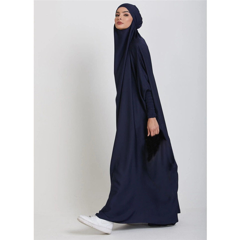 One Size Overhead Burqa Kaftan Robe Muslim Women Long Dress Islamic ...