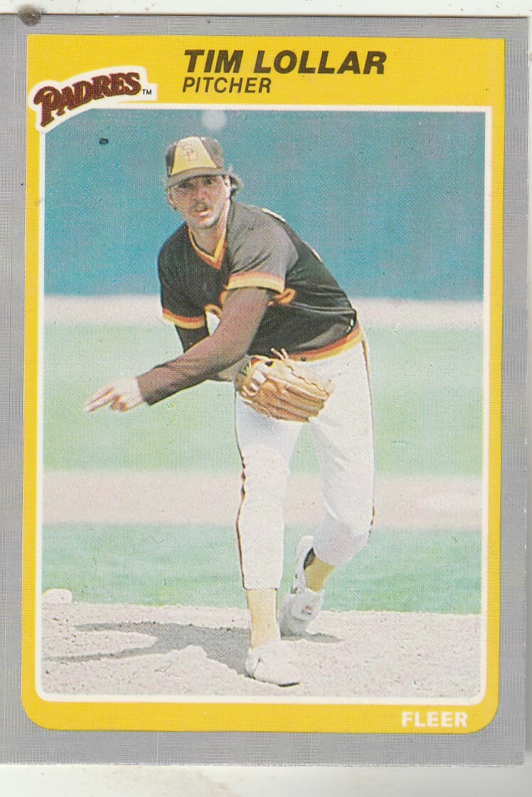 FREE SHIPPING-MINT-1985 Fleer #39 Tim Lollar San Diego Padres PLUS ...