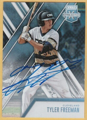 2017 Elite Extra Edition Autographs #71 Tyler Freeman Cleveland Indians ...