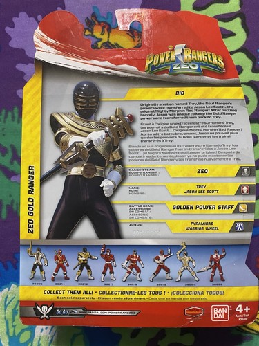 Gold Ranger Figure Power Rangers Super Megaforce Zeo Action Hero Bandai ...