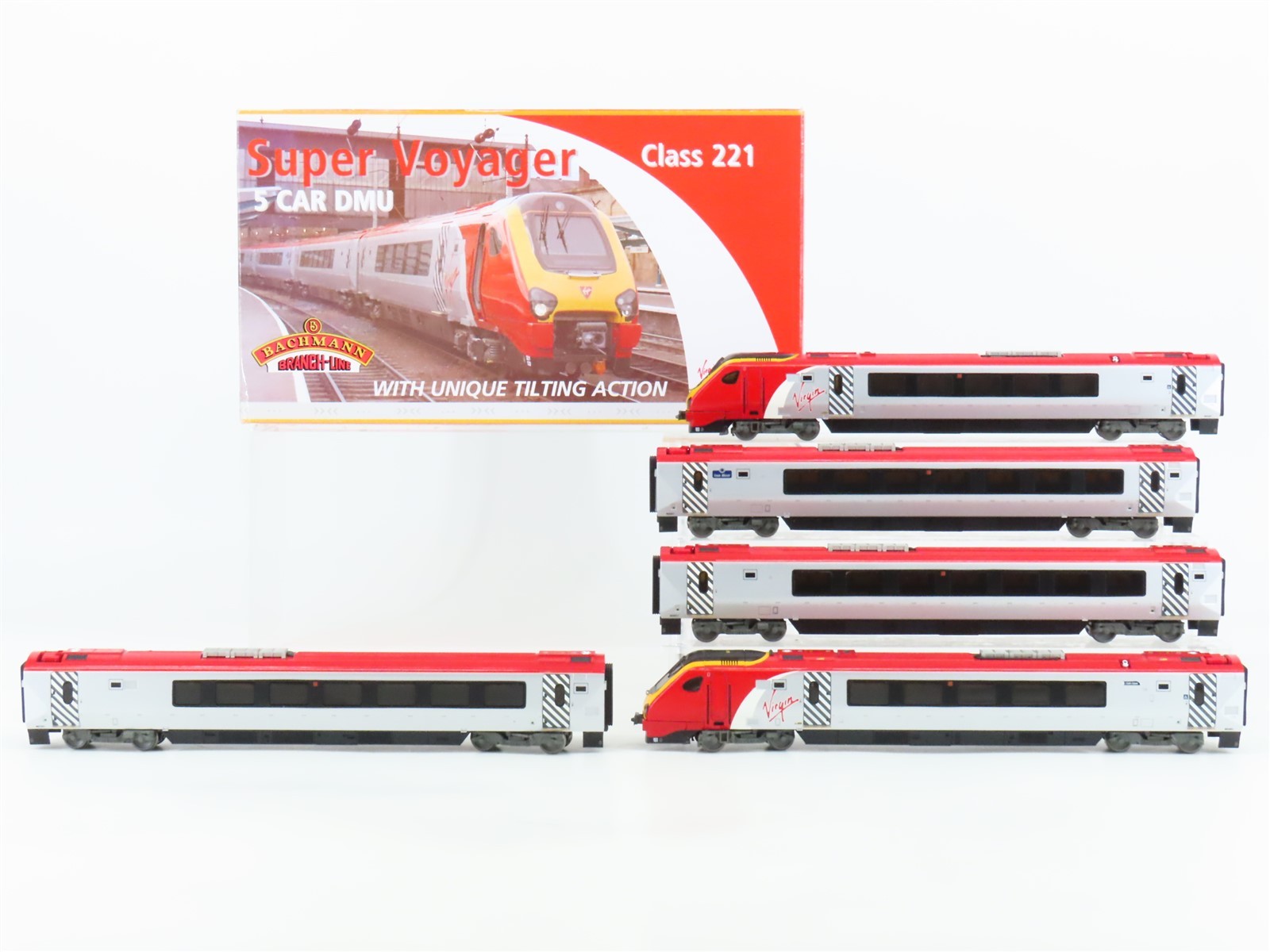 OO Bachmann Branchline 32-626 Virgin Super Voyager Class 221 DMU 5-Unit ...
