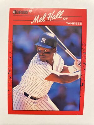 1990 Donruss Baseball Card Mel Hall New York Yankees #598 MLB Mint | eBay