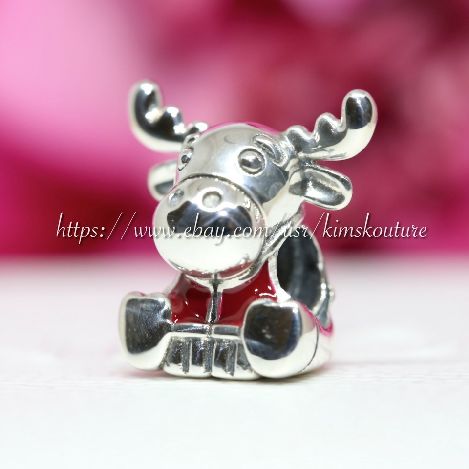 Authentic Pandora Sterling Silver CANADA Moose Maple Leaf Charm ...