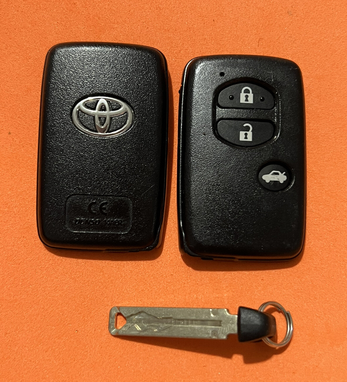 Genuine Toyota Gt86 Remote Control 3 Button Smart Key Fob DENSO 14aer ...