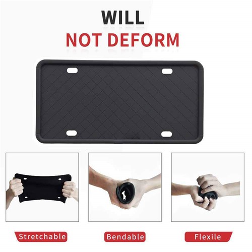 2pc Rubber License Plate Holder Mounting Screws Bumper Bracket Frame ...