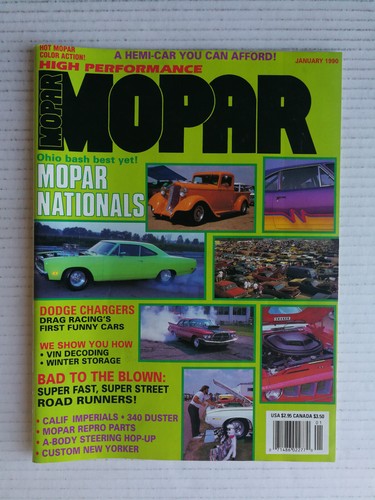Mopar High Performance January 1990 1969 Dodge Daytona Road Runner ...