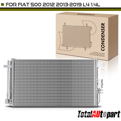 New AC Condenser w/ Receiver Drier for Fiat 500 2012-2019 1.4L Petrol ...