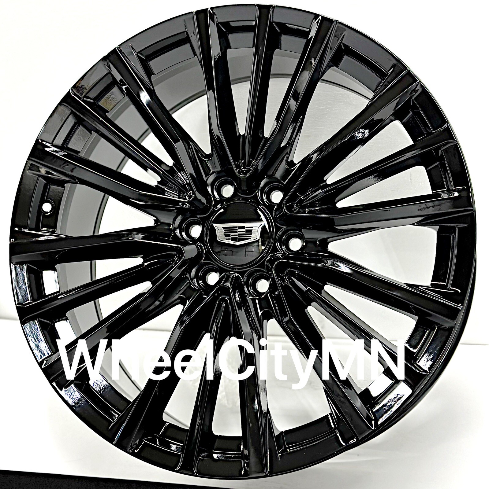 24" gloss black OE replica wheels fits 2023 Cadillac Escalade V series ...