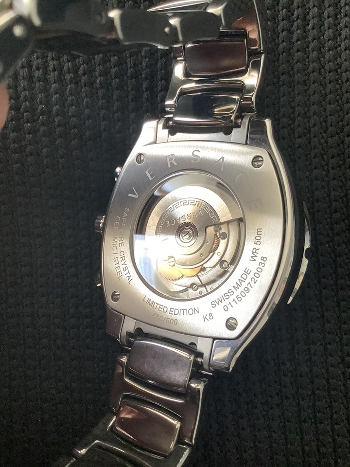 VERSACE Men's DV ONE Titanium Ceramic Skeleton Automatic Watch #438/500 ...