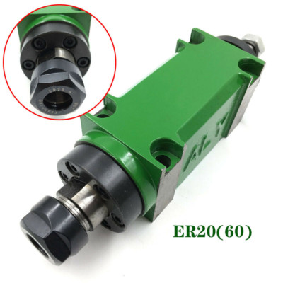 5 Bearings Cutting ER20(60) 1HP Spindle Motor Power Head Belt Spindle ...