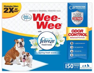 Dog, Four Paws Wee-Wee Pads - Febreze Freshness (150 Count) | eBay