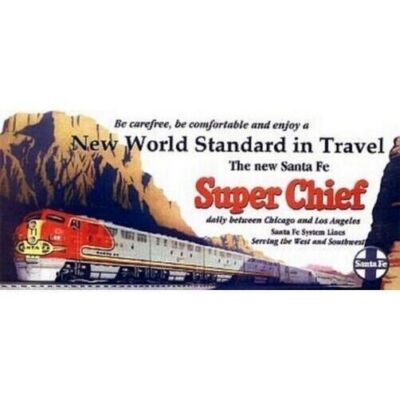 (2) AMERICAN FLYER ALLABOARD BILLBOARD SUPER CHIEF ADHESIVE STICKER | eBay