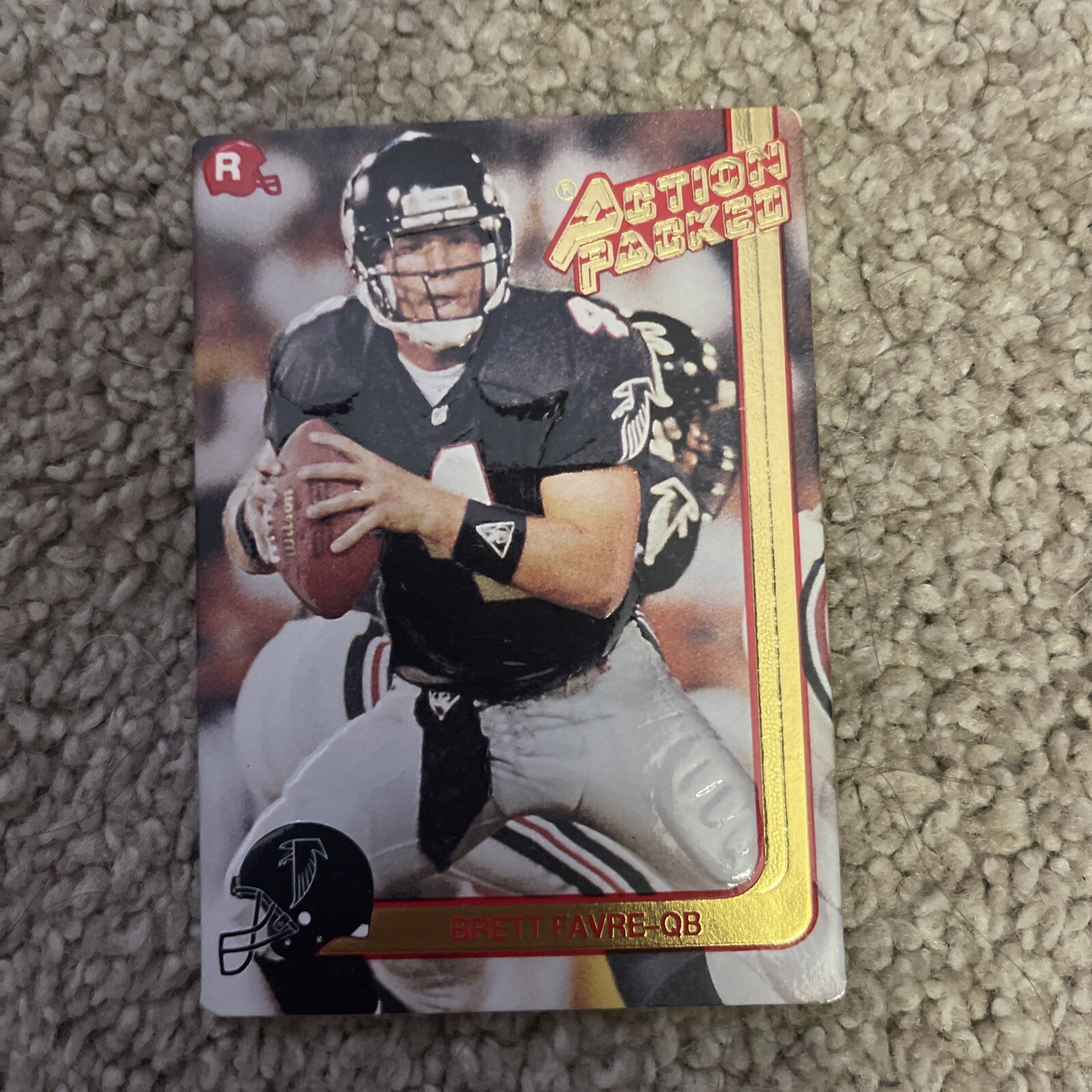 1991 Action Packed Rookie/Update Brett Favre RC #21 Atlanta Falcons | eBay