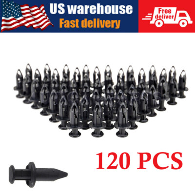 200x ATV 8MM Hole Plastic Rivets Retainer Fender Bumper Push Pin ...