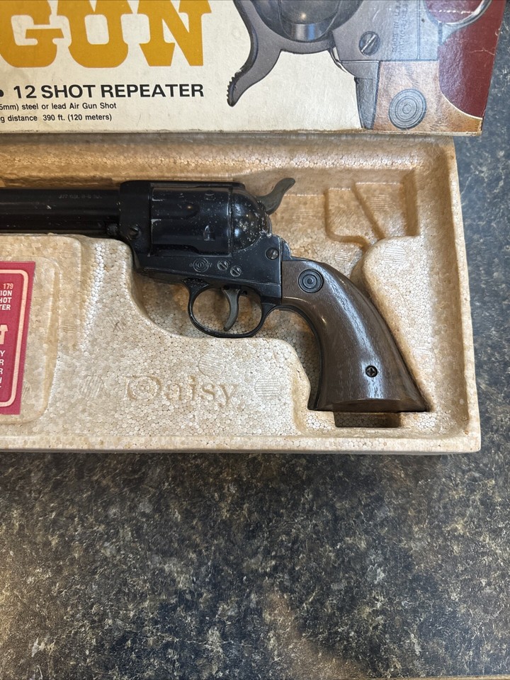 Nice Vintage Daisy BB Six Gun Model 179 Spittin’ Image 12 Shot Colt ...