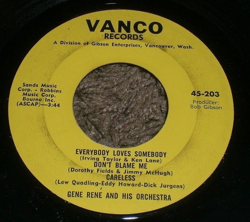 Mame Gene Rene And His Orchestra~RARE Private Musical 7"~FAST SHIPPING ...