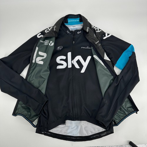 Rapha Team Sky Pro Cycling Long Sleeve Pro Jersey and Wind Gilet Vest Lot Mens L | eBay