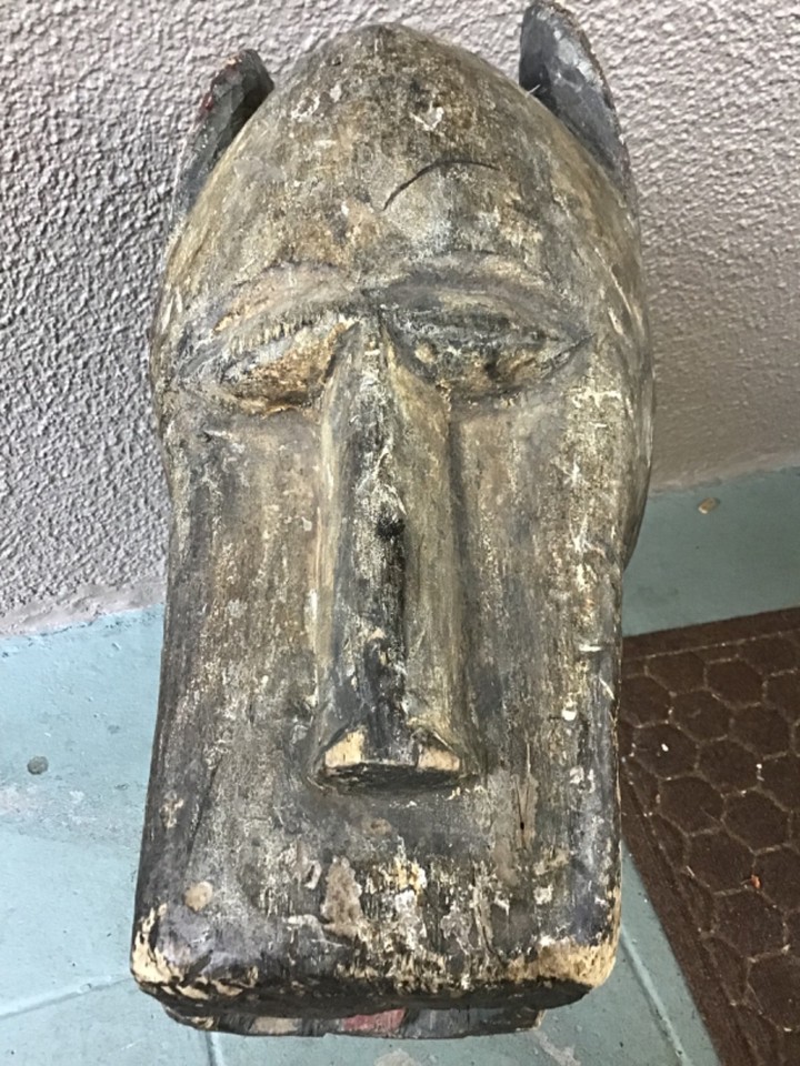 Antique African Senufo firespitter Wanyugo helmet mask | eBay