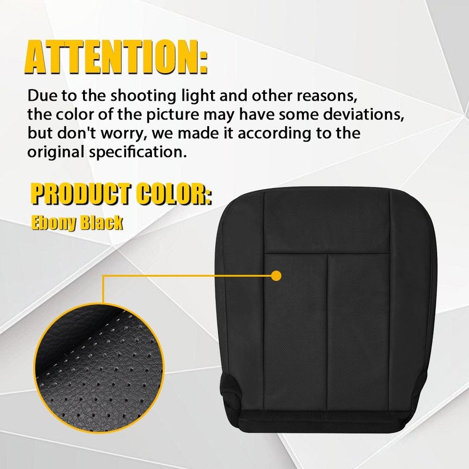 Fits 2015 2016 2017 Ford Expedition Front Driver Left Bottom Seat Cover ...