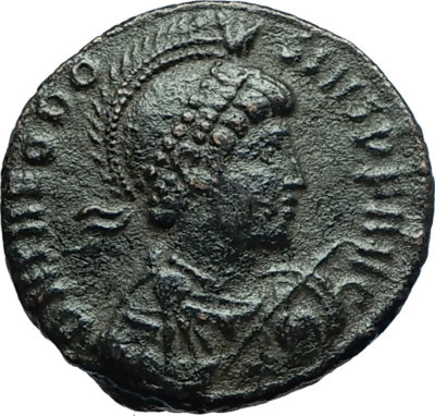 THEODOSIUS I the Great Authentic Ancient 378AD Constantinople Roman ...