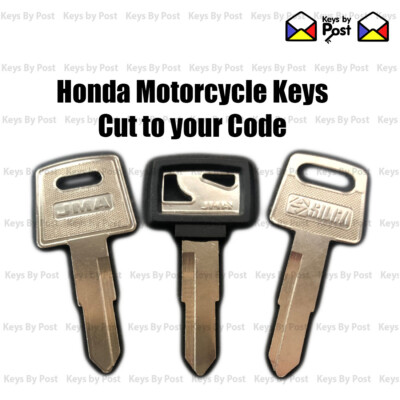 Honda / Kawasaki / Suzuki/ Yamaha Key Motorbike Ignition keys cut to ...
