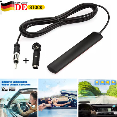 Auto Radio Antenne AM FM Scheibenantenne SUV LKW Klebeantenne 12V PKW ...