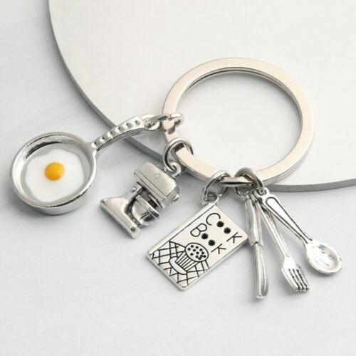 For Jewelry Egg New Handmade Home Cooking Ring Fried Chef Keychain ...
