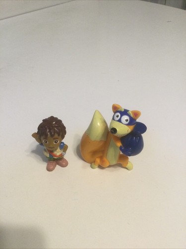 2 Dora the Explorer Toy Figures Diego Marques & Swiper | eBay