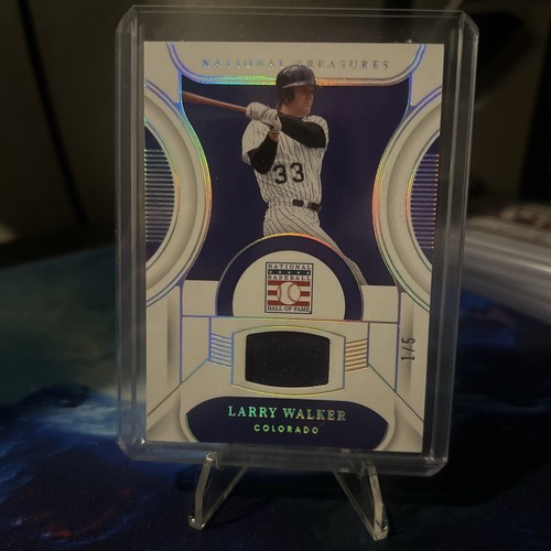🔥Larry Walker Patch/HOF-/5-#HOF-LW Panini National Treasures Baseball ...