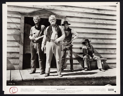 SHANE Original Movie Press Photo 1953 Jack Palance Cowboy Gunfighter ...
