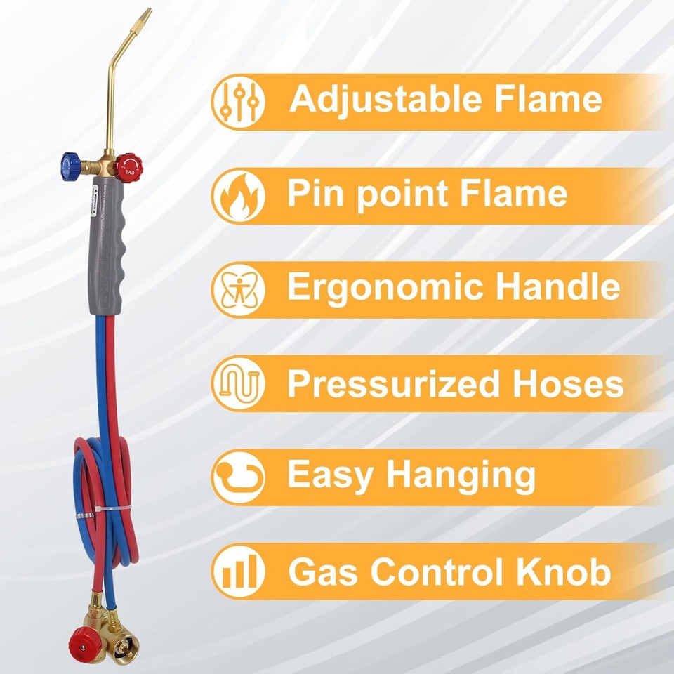 Propane Oxygen Torch Kit Gas Welding Torch with Brazing, Sparker | eBay