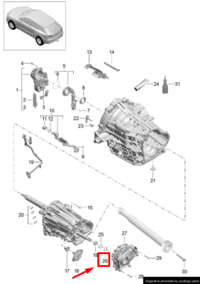 PORSCHE MACAN 95 Transsmision Radial Shaft Seal 9A731118900 NEW GENUINE ...