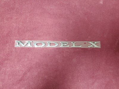 Tesla Model X Liftgate Badge / Nameplate Logo Chrome New 1047855-00-A ...