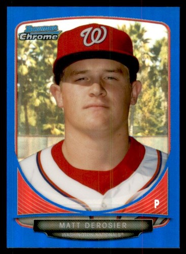 2013 Bowman Chrome Mini Blue Refractors #76 Matt Derosier /99 | eBay