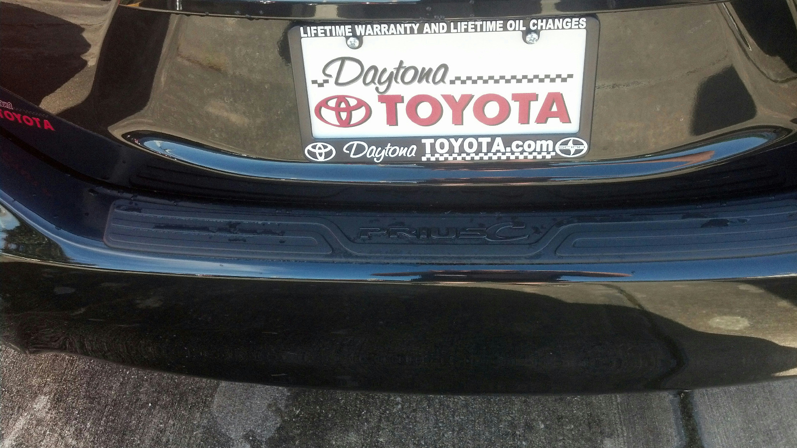 2012 - 2015 OEM FACTORY TOYOTA PRIUS C REAR BUMPER PROTECTOR IN BLACK ...