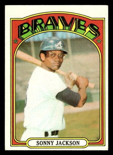 1972 TOPPS SONNY JACKSON 318 VG-EX BASEBALL ATLANTA BRAVES | eBay
