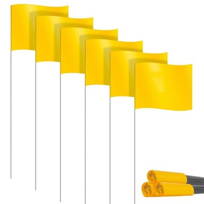 2X(Marking Flags Marker Flags for Lawn 30 Pack, PVC Small Flags ...