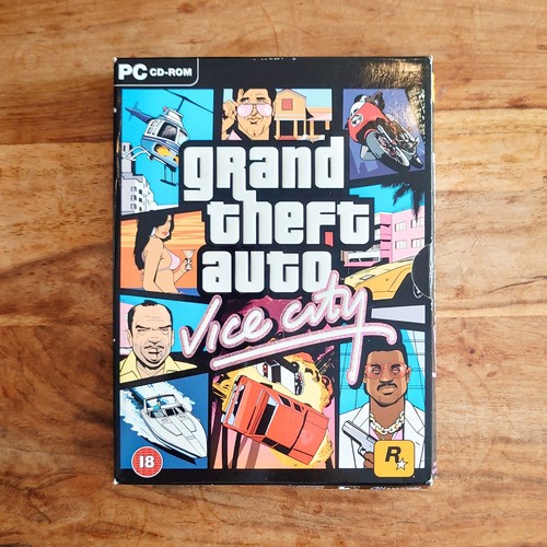 Grand Theft Auto Vice City PC CD-ROM Rockstar Games Complete With Map ...