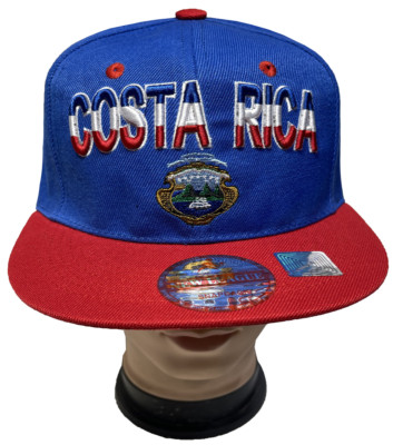 COSTA RICA FLAG 3D Embroidered Snapback Adjustable Baseball Cap Hats ...