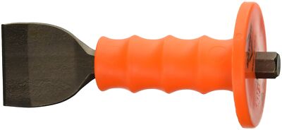 Mayhew 35705 2-1/4-by-7-3/4-Inch Handguarded Mason Flat Chisel, Black ...