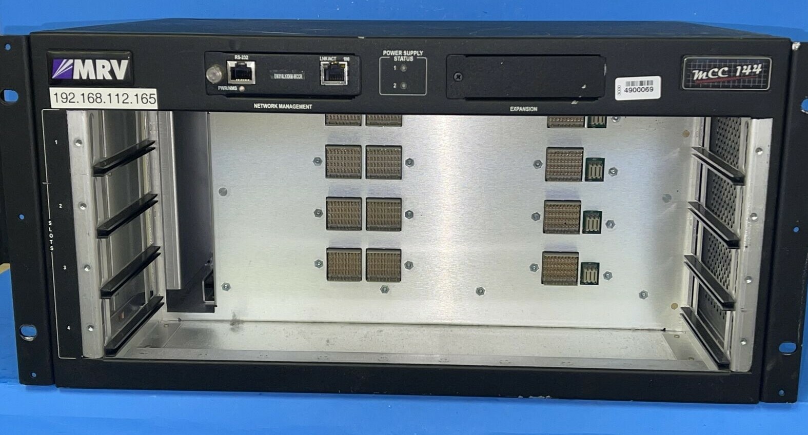 MRV MCC 144 NC316-144RMC4XR ASSY: 1643001-008R Media Cross Connect ...