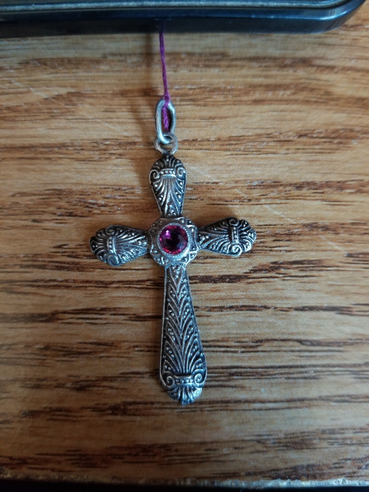 Sterling Silver Victorian Cross - Gem