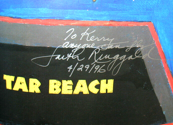SIGNED Faith Ringgold Tar Beach HC DJ Artist Writer African American ...