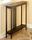 Slim Space Saving Accent Table Wooden Narrow Hallway Entry Sofa Storage ...