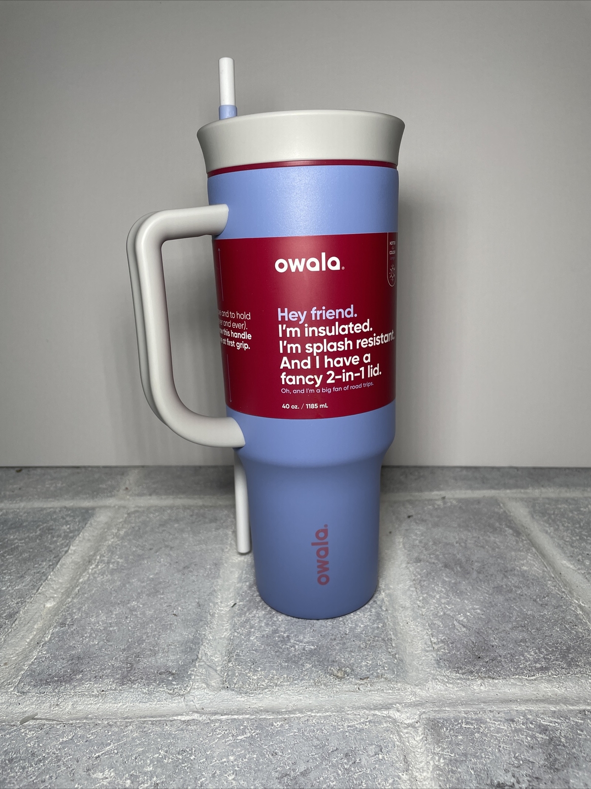 Owala 40oz Stainless Steel Tumbler with Handle In Whimsical Daydream ...