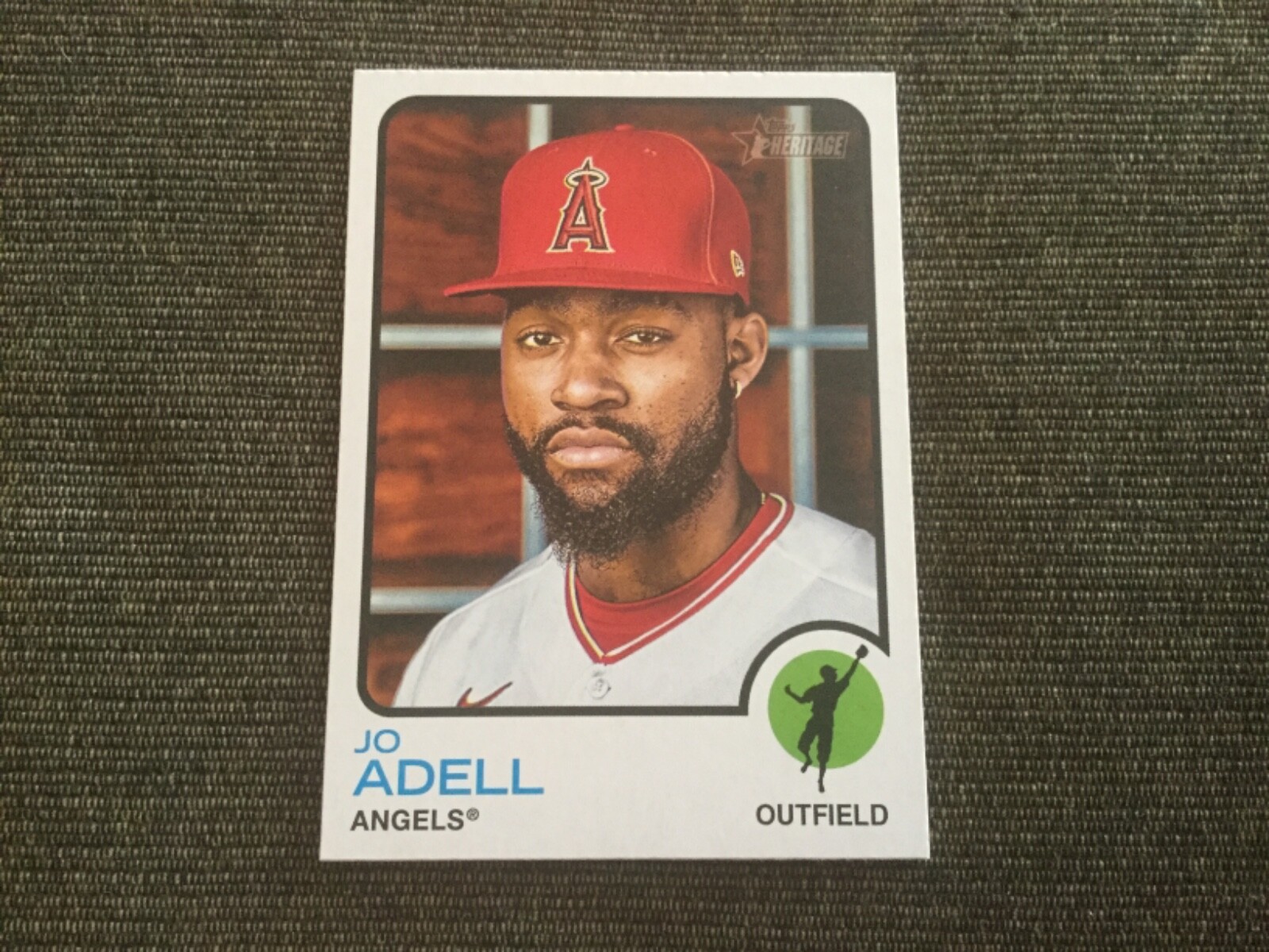 2022 Topps Heritage Update High Number Jo Adell #712 Angels SP | eBay
