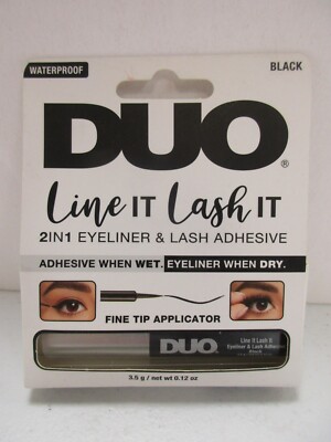 2-PACK DUO Line It Lash It 2 in 1 Waterproof Eyeliner & Lash Adhesive ...